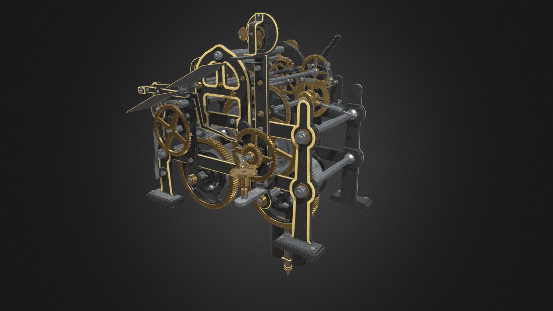 Clock Tower Mechanism - 3D model by Tornado_Studios [03d51d3] - Sketchfab