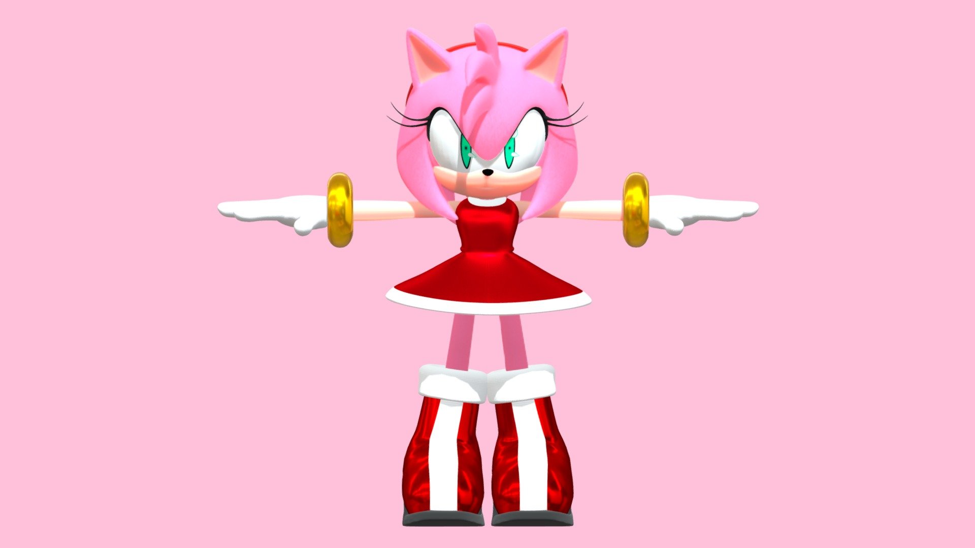 Sonic Adventure X Anime - Stylized Amy Rose - 3D model by UniverseXP ...
