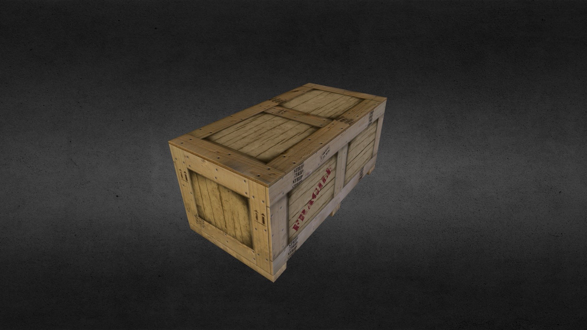 Low Poly Crate - 3D model by derickflory [03d8183] - Sketchfab
