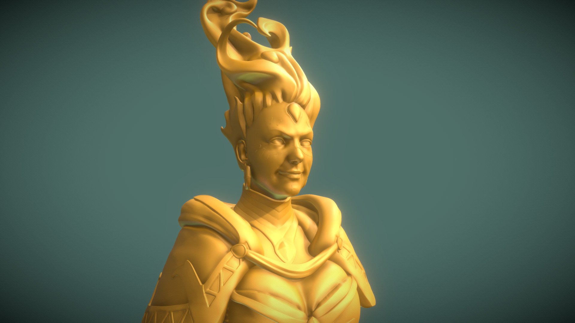 Queen Lina Dota 2 Chess Piece - Buy Royalty Free 3D model by ...