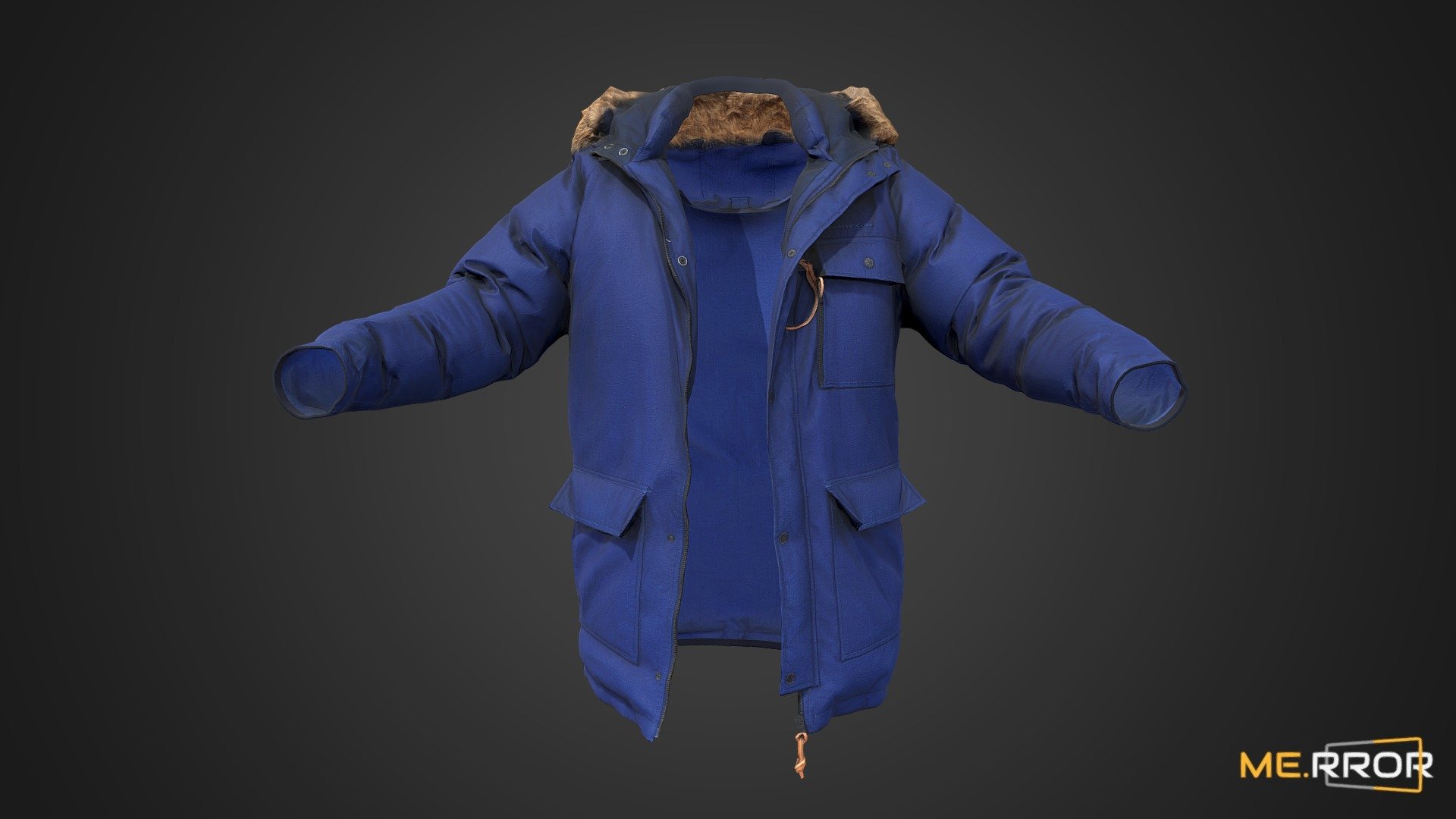 [Game-Ready] Blue Field Jacket - Buy Royalty Free 3D model by ME.RROR ...