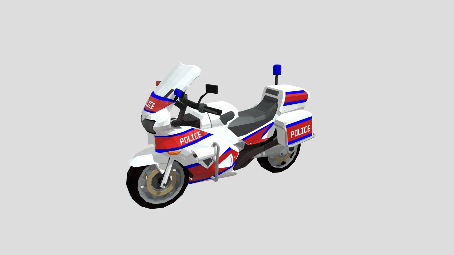 Hong Kong Police Motorcycle - Buy Royalty Free 3D model by businessyuen ...