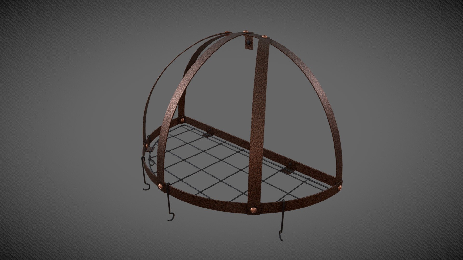 Dome Pot Rack High Poly - Buy Royalty Free 3D model by fade_to_black ...