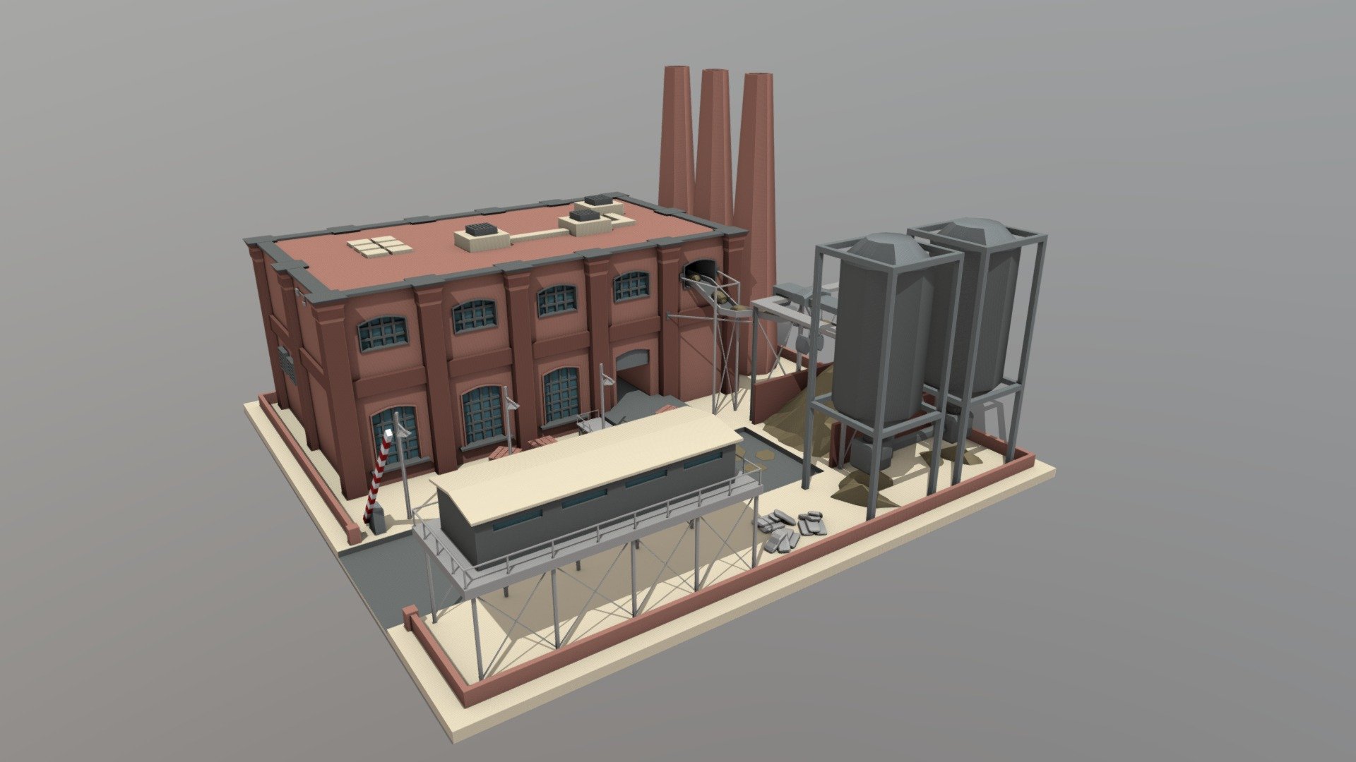 Brick Factory - 3D model by elcast [03db8b7] - Sketchfab