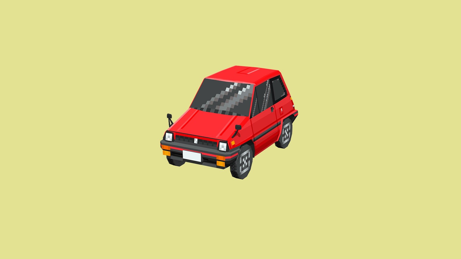 Honda City-lowpoly - 3D model by SK922 [03dc8fb] - Sketchfab