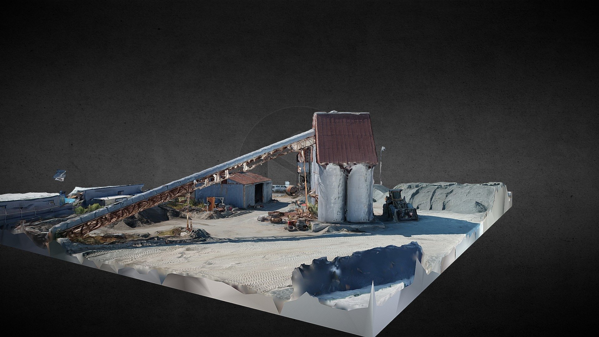 Crystal Amber Sand and Cement Factory - Berkeley - 3D model by ...