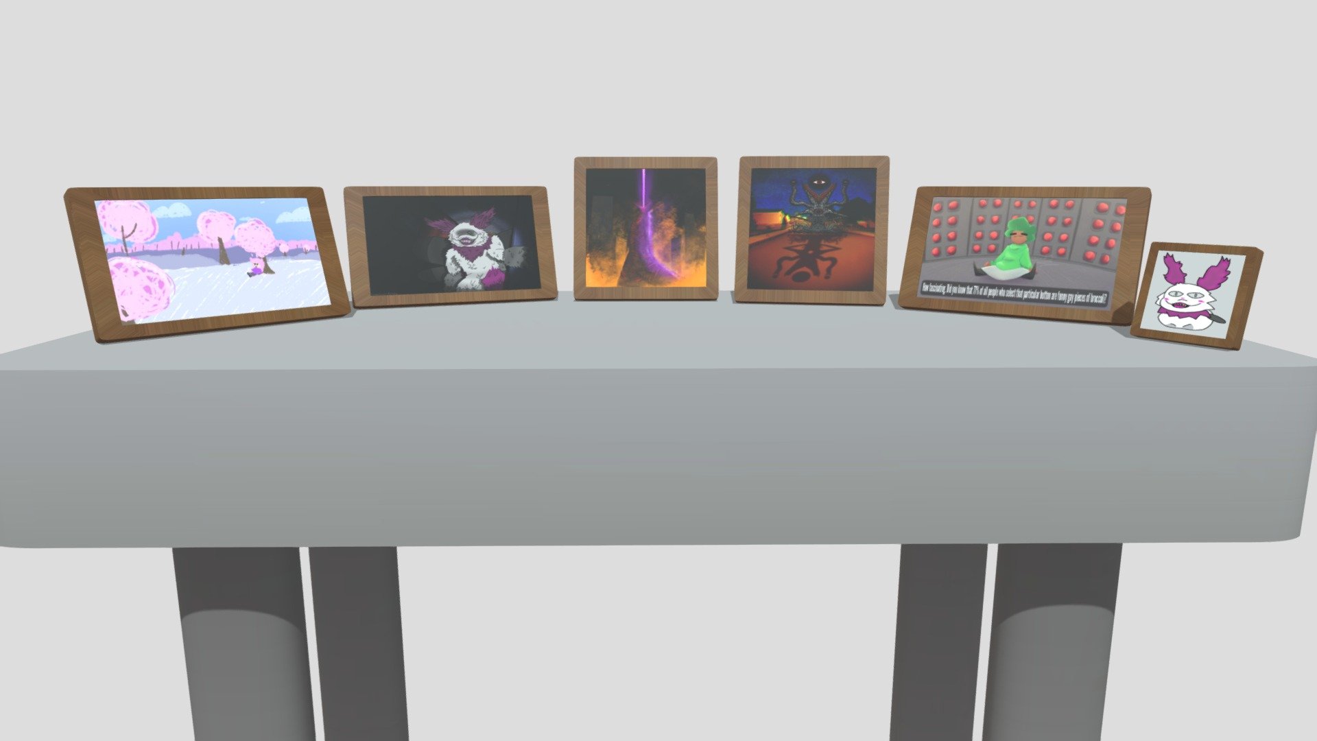 The Fancy Paintings - 3D model by Mr.Dan42 [03def1d] - Sketchfab