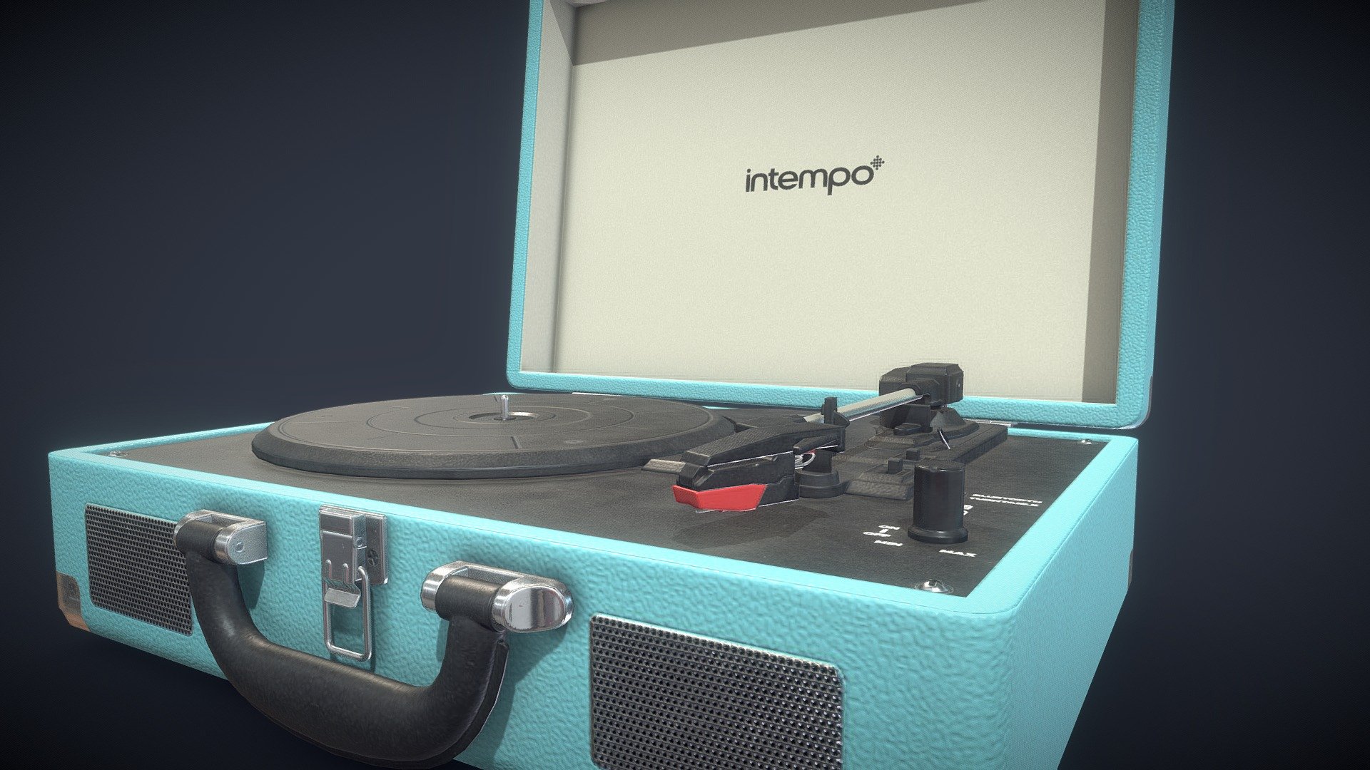 Portable Record Player - 3D model by selwynphillips [03df625] - Sketchfab