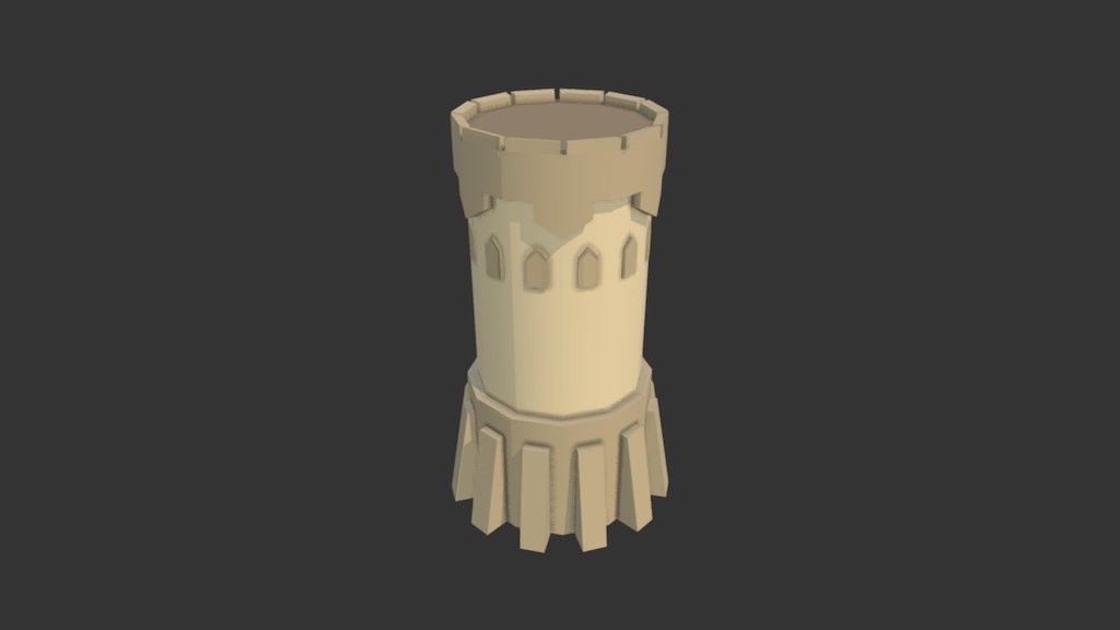 Wall Tower Small - Download Free 3D model by Alok (@alok.aks50 ...
