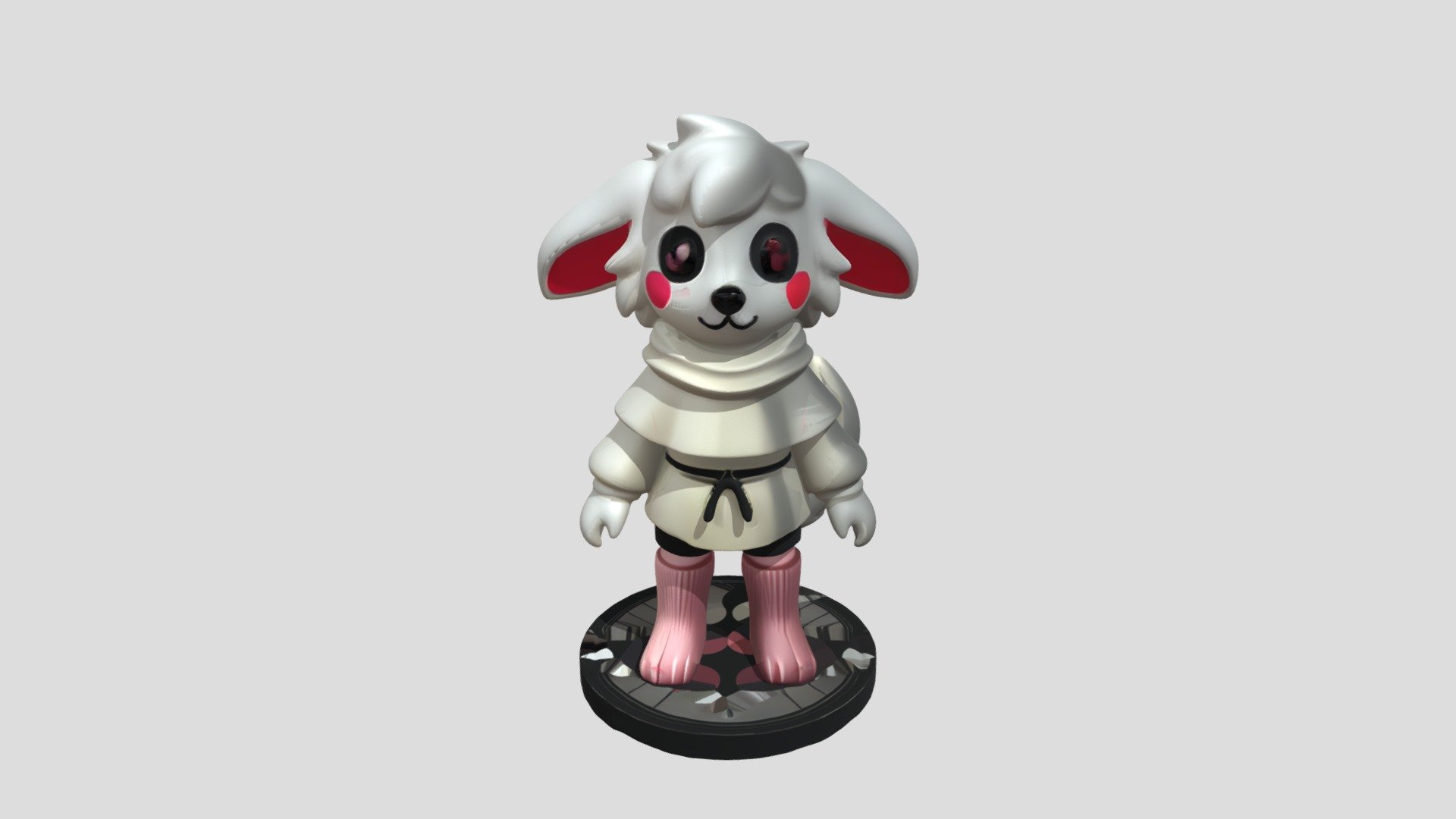 Cute furry figure. - 3D model by Pitonixrex [03e1782] - Sketchfab