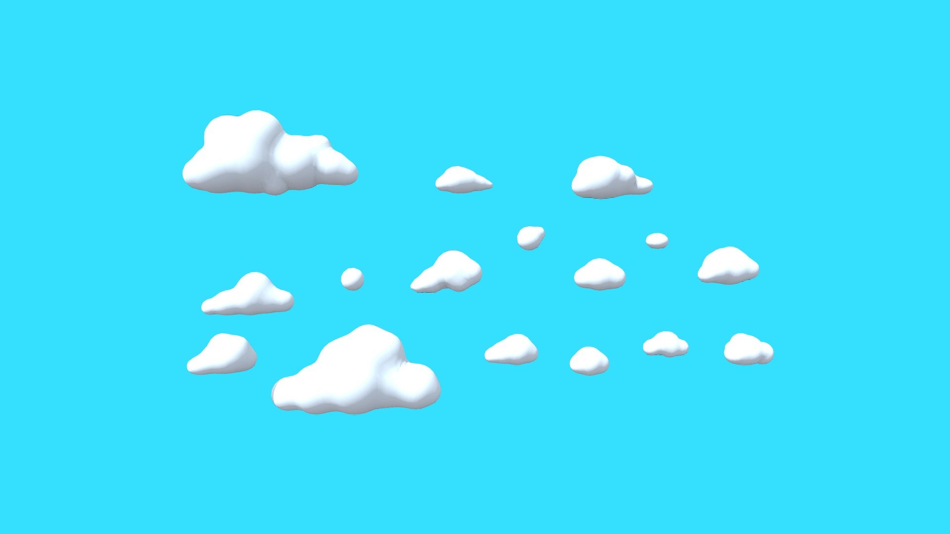 Toon Clouds - 3D model by SirPippyPappy [03e24d3] - Sketchfab
