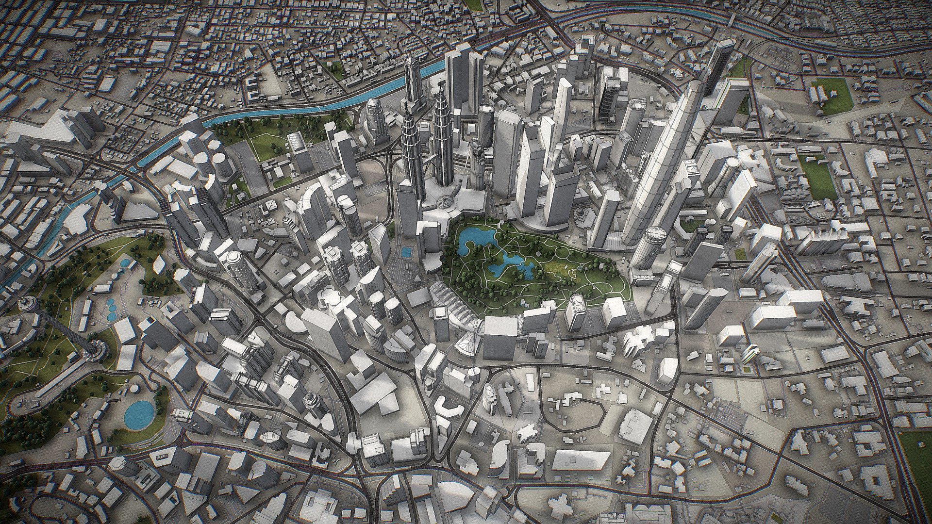 Kuala Lumpur - 3D city model - Buy Royalty Free 3D model by 3D City ...