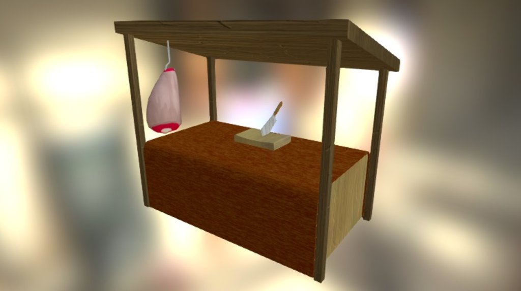 Meat Stand - 3D model by horacekeung [03e5061] - Sketchfab