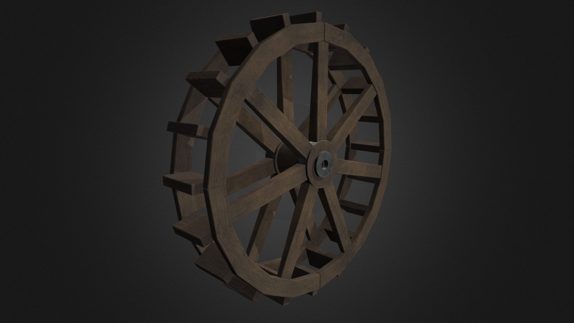 Old paddle wheel - Download Free 3D model by FunWithBlender (@HolmH ...