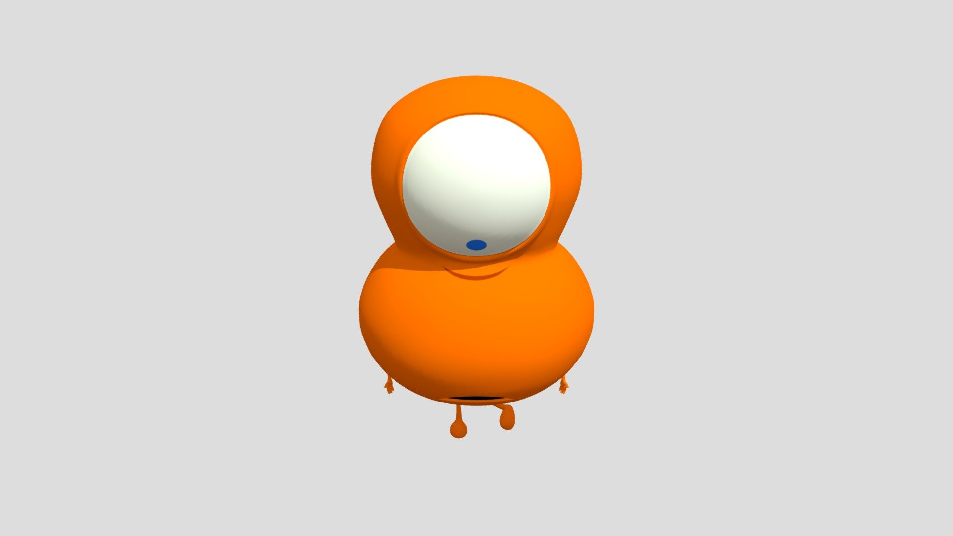 Orange Critter - Download Free 3D model by Sour Grapes (@kmorganc1 ...