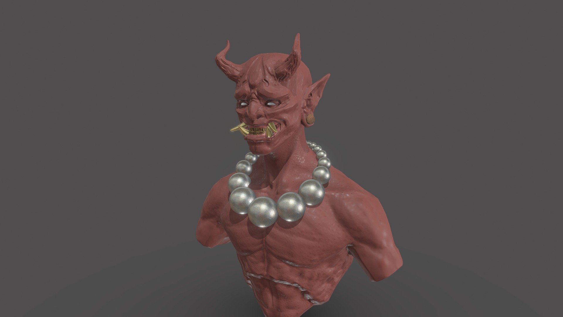 Demon Bust - 3D model by Snackwacko [03e7535] - Sketchfab