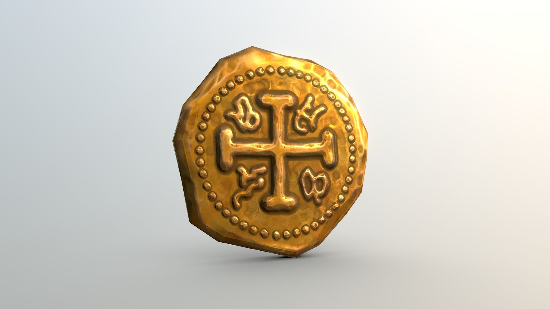 Stylised Doubloon - 3D model by Simon Knop (@rowan_crossing) [03e8593] - Sketchfab