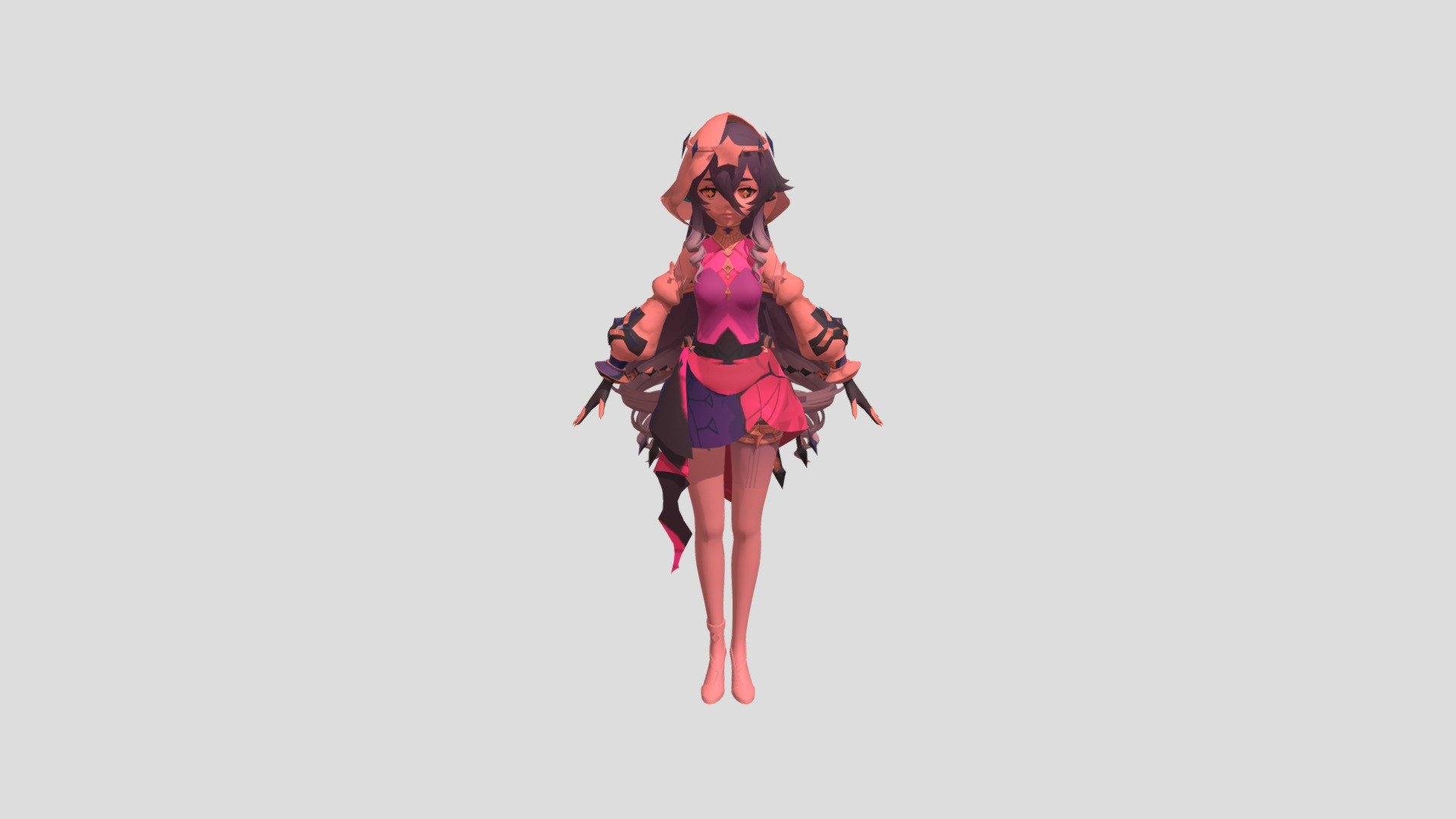 Genshin Impact Layla - Download Free 3D model by Tigerar1 ...