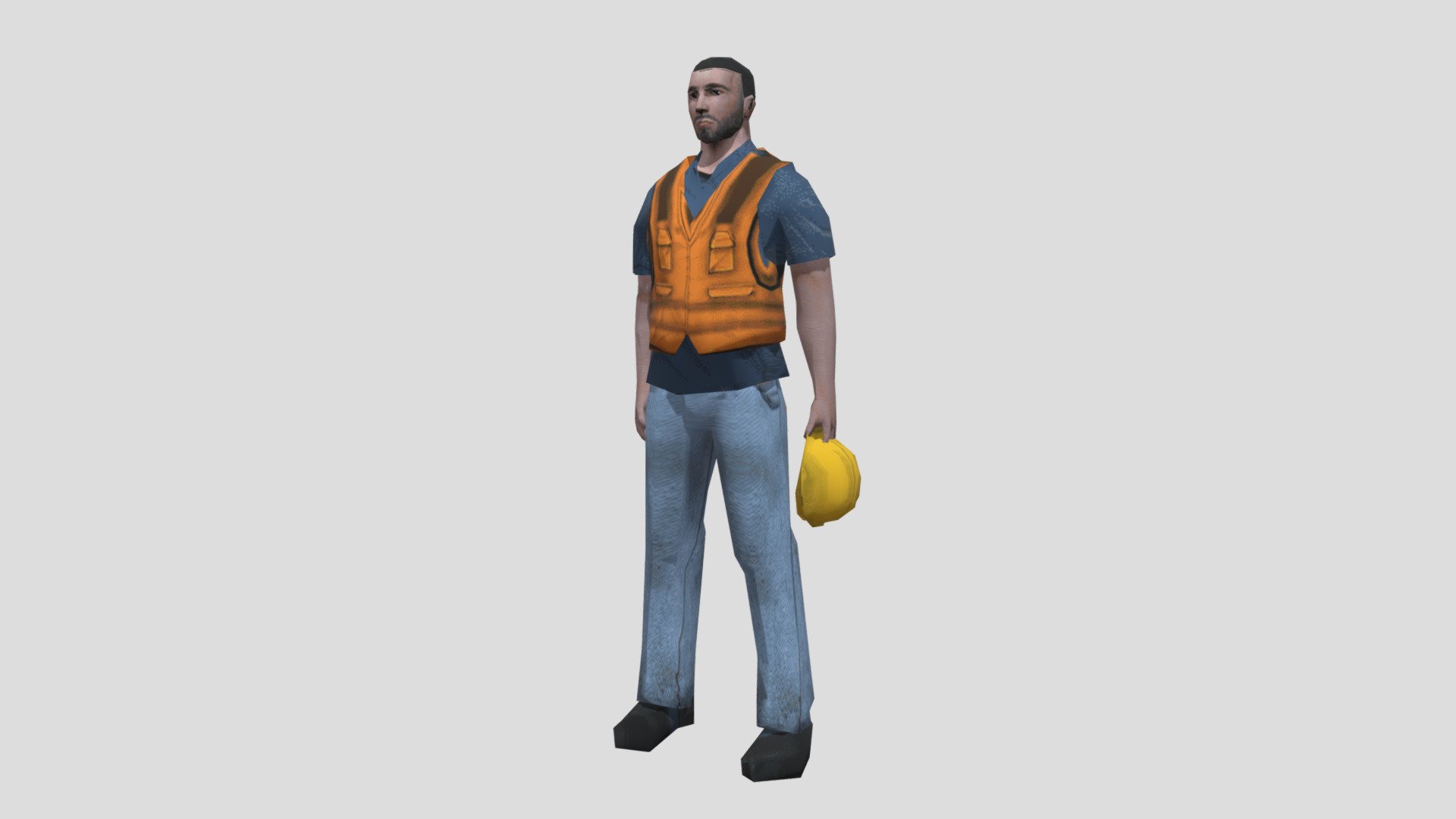 Construction Worker 1 (Standing) 1B - Buy Royalty Free 3D model by ...