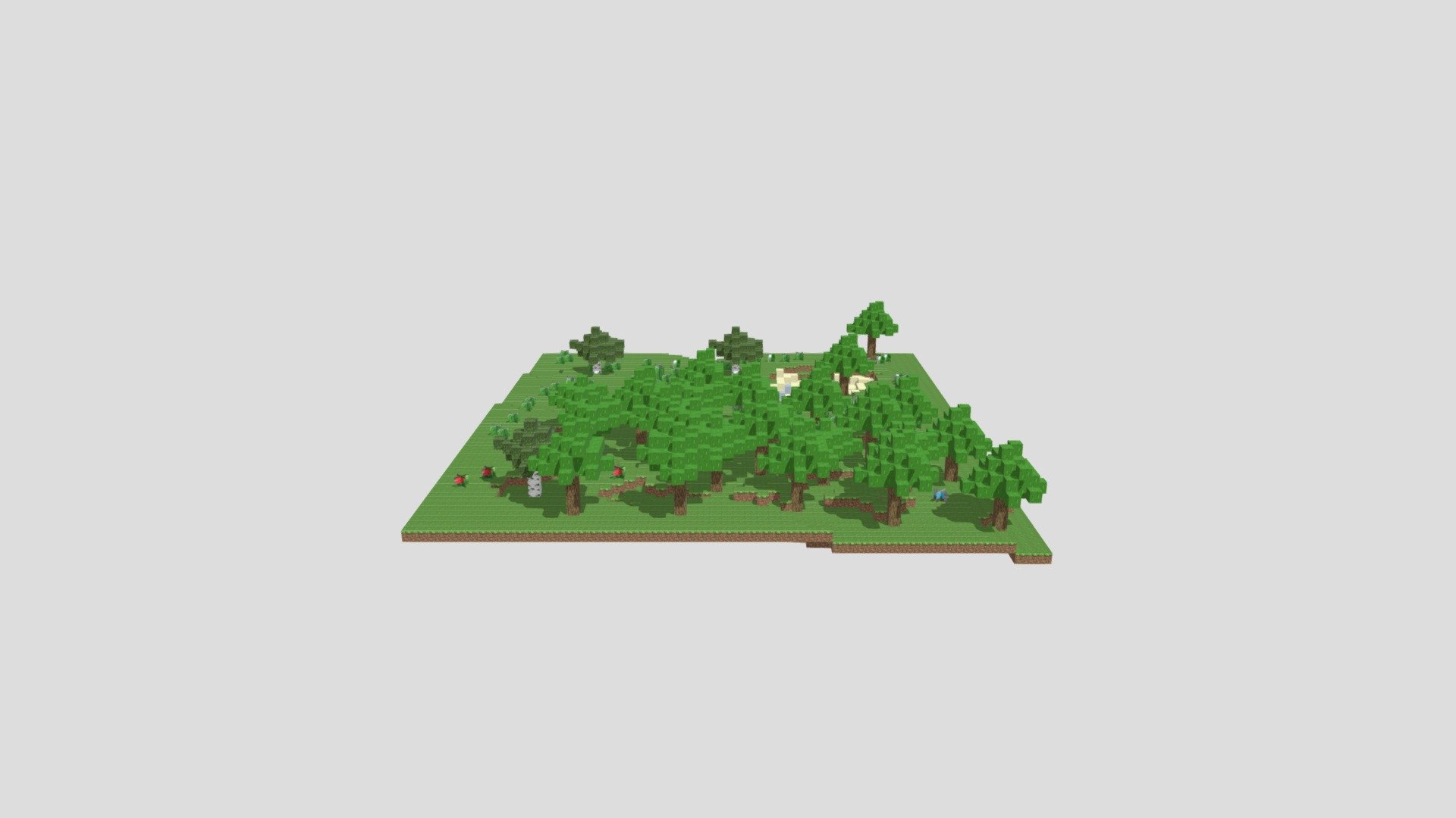 minecraft_jungle_map - 3D model by dylandurann08 [03f1af7] - Sketchfab