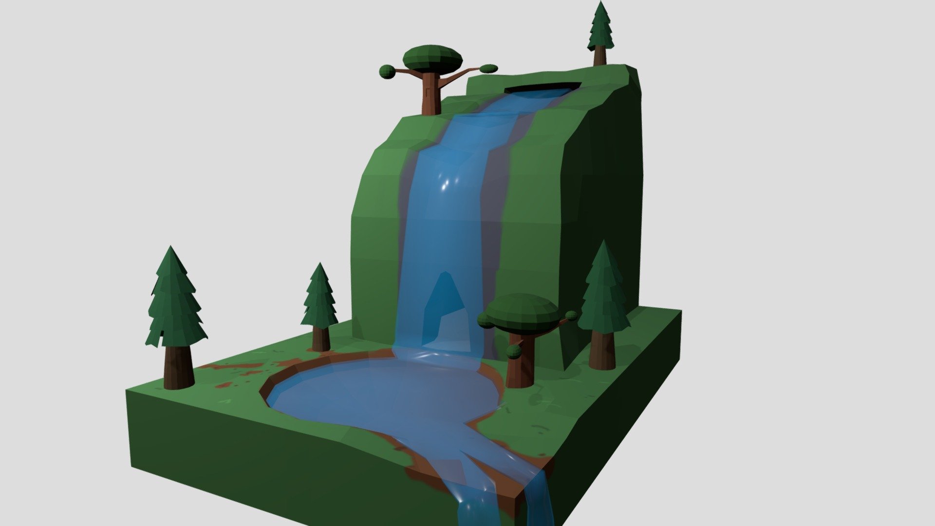 Waterfall - Download Free 3D model by Noctifero [03f2295] - Sketchfab