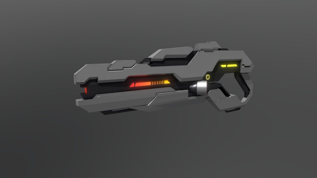 Sci-Fi Blaster - A 3D model collection by yukinon - Sketchfab