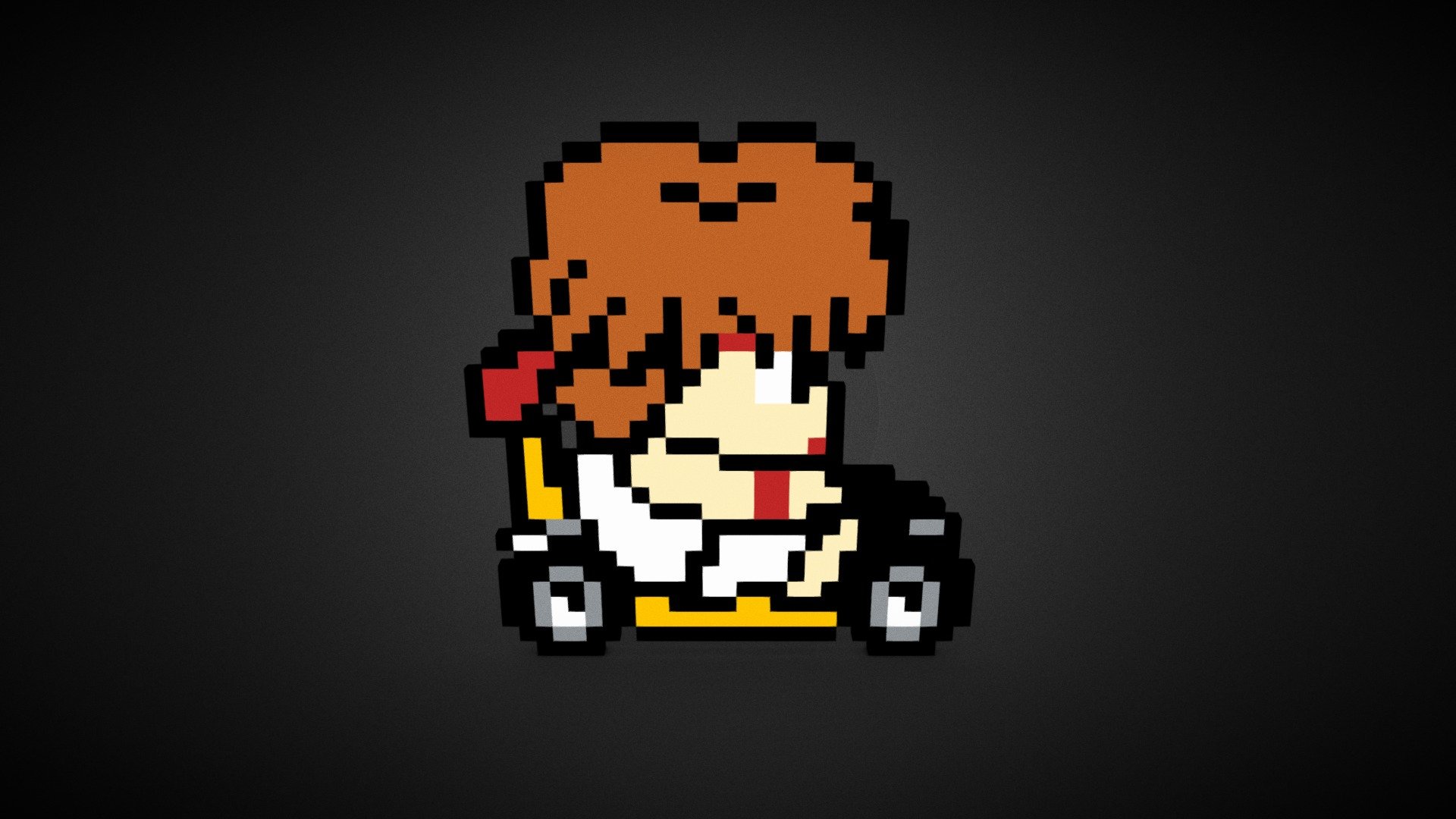SMK090 - Super Pixel Kart Ryu - Buy Royalty Free 3D model by Código ...