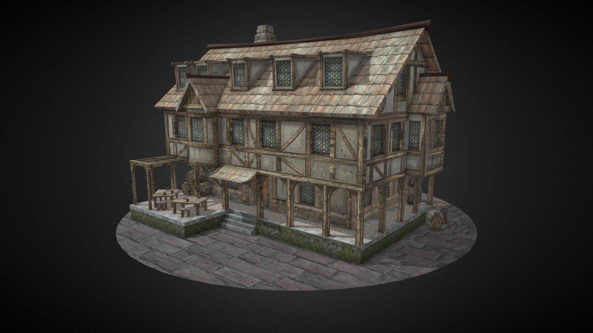 Medieval Tavern - Download Free 3D model by Moonlightlll [03f7587 ...