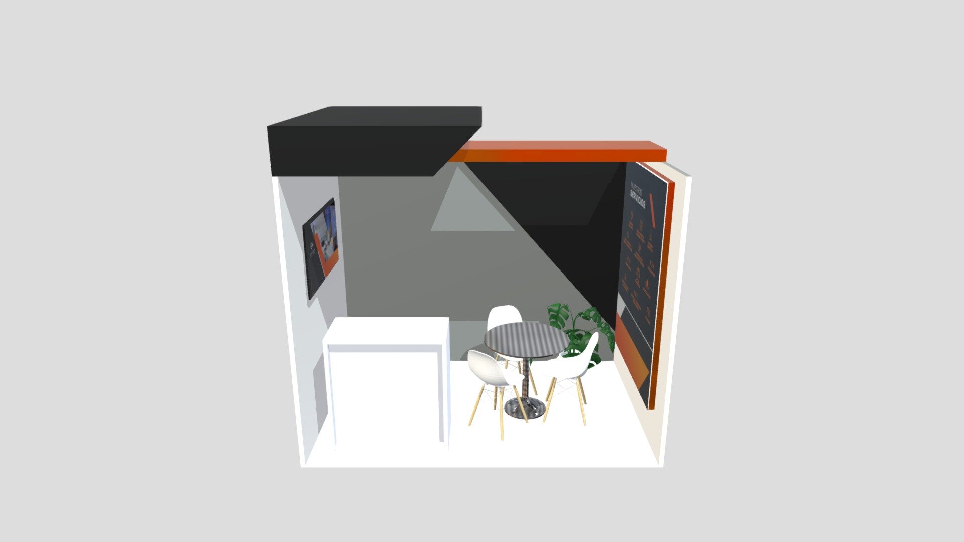 STAND 3M * 2M Medium - 3D model by juan.vargas81 [03f77c2] - Sketchfab