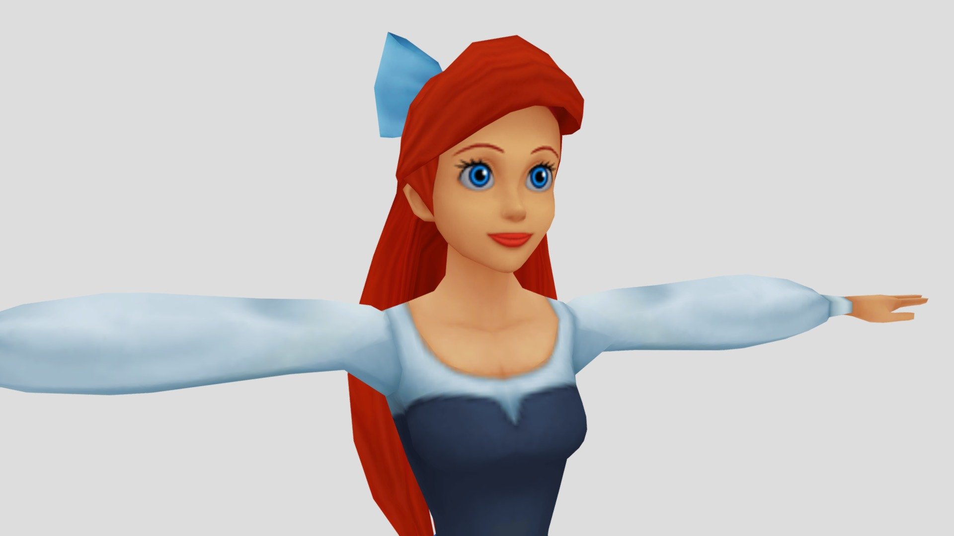 Ariel Blue Dress - Download Free 3D model by ThisIsntAPerson [03f7945 ...