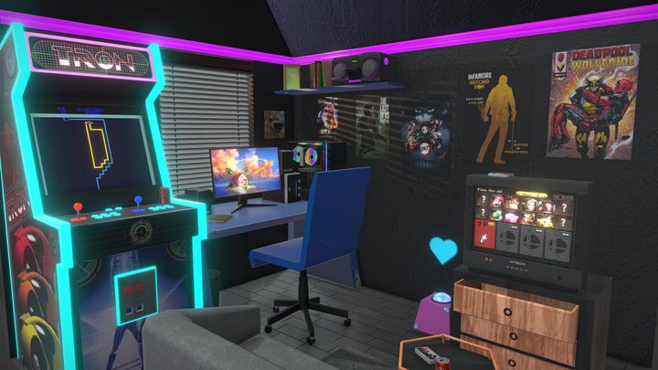 Gamingroom 3D models - Sketchfab