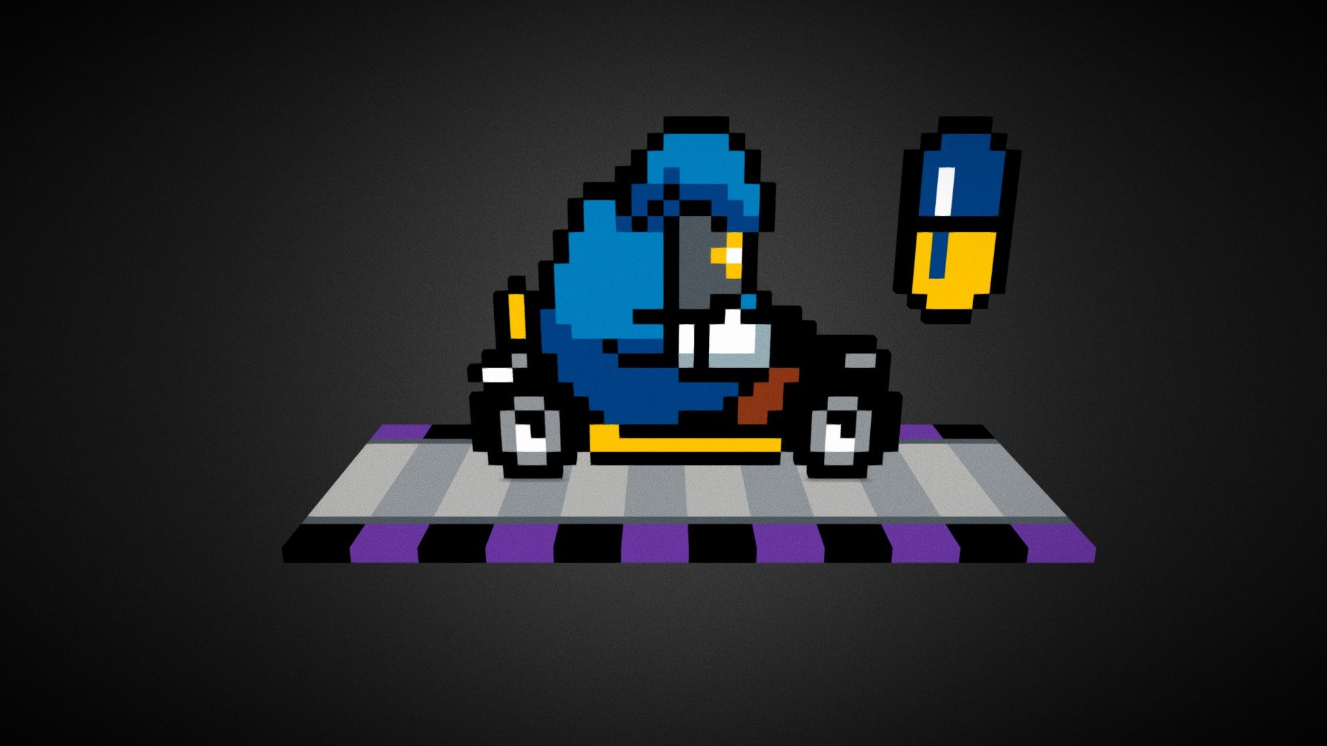 SMK101 - Super Pixel Kart Dr. Mario Chill Virus - Buy Royalty Free 3D ...