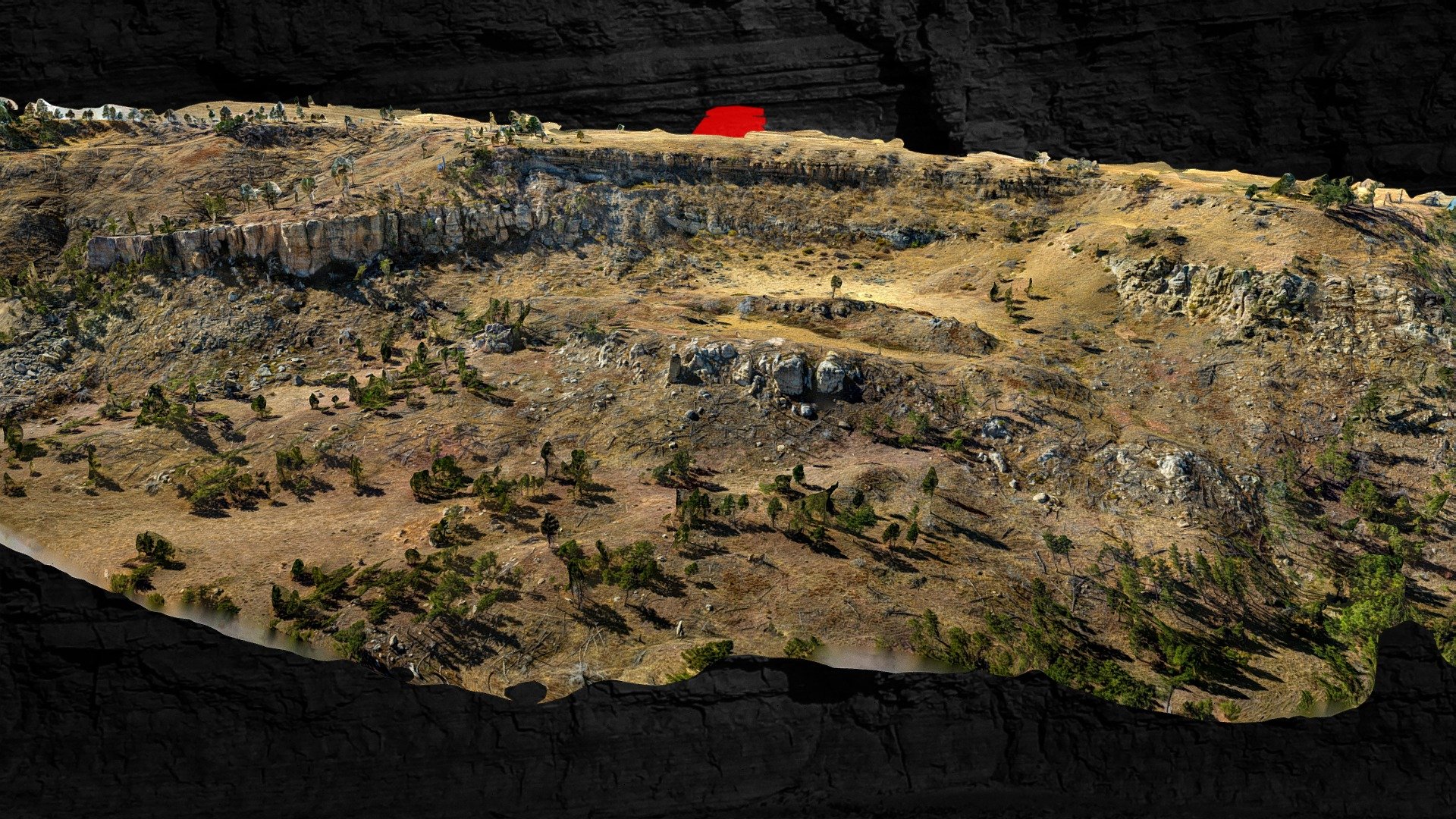 Inyan Kara - Red Canyon Cirque - 3D model by Geology Field School ...