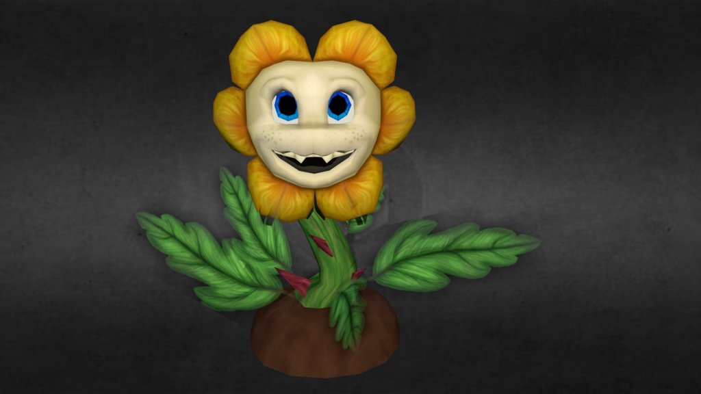 Nice Flowey - 3D model by Catherine Nelson (@crystaldragon) [03f8f76 ...