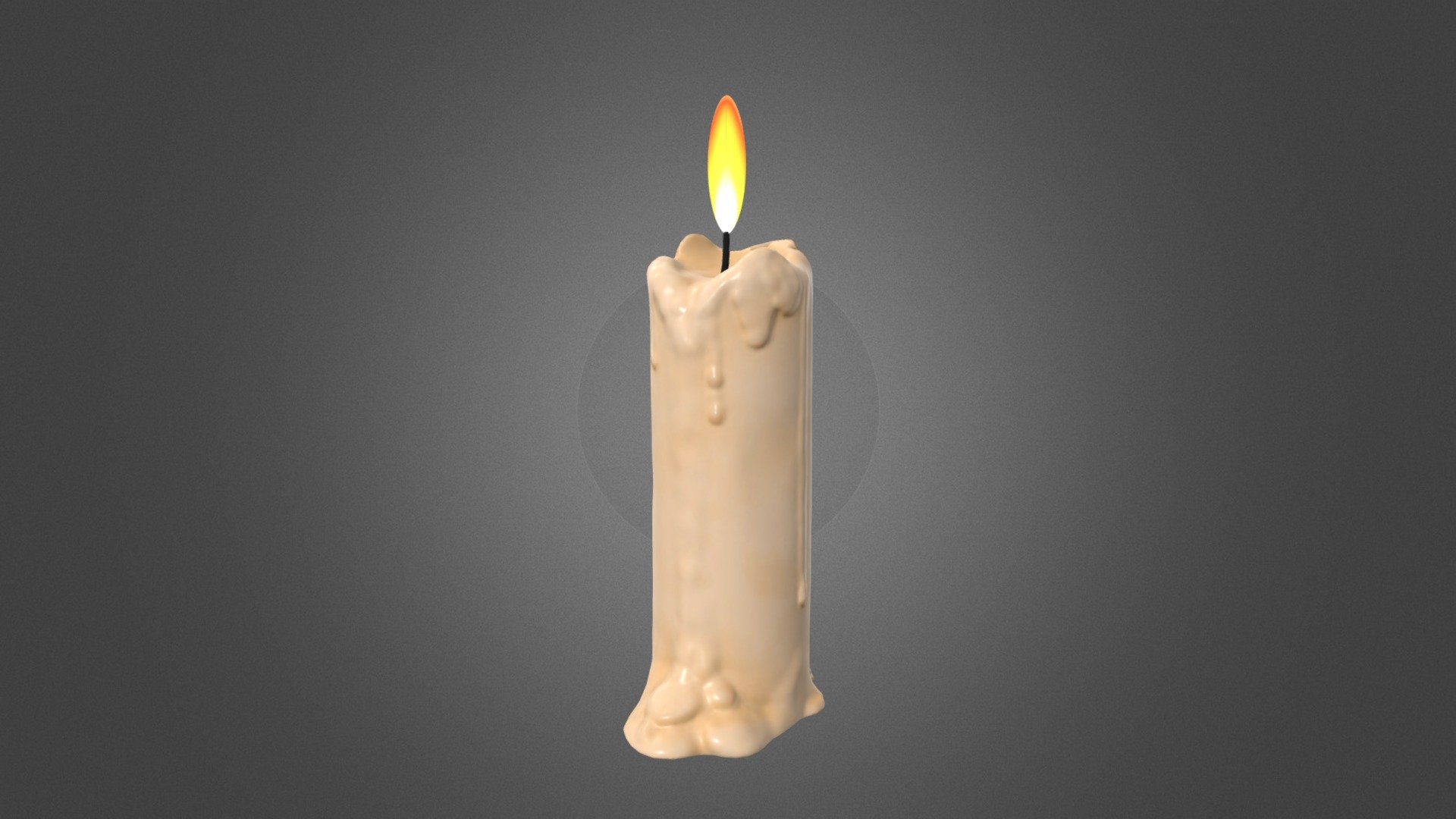 Candle - 3D model by szymon.wojcieszonek (@szymonwojcieszonek) [03fb5bf ...