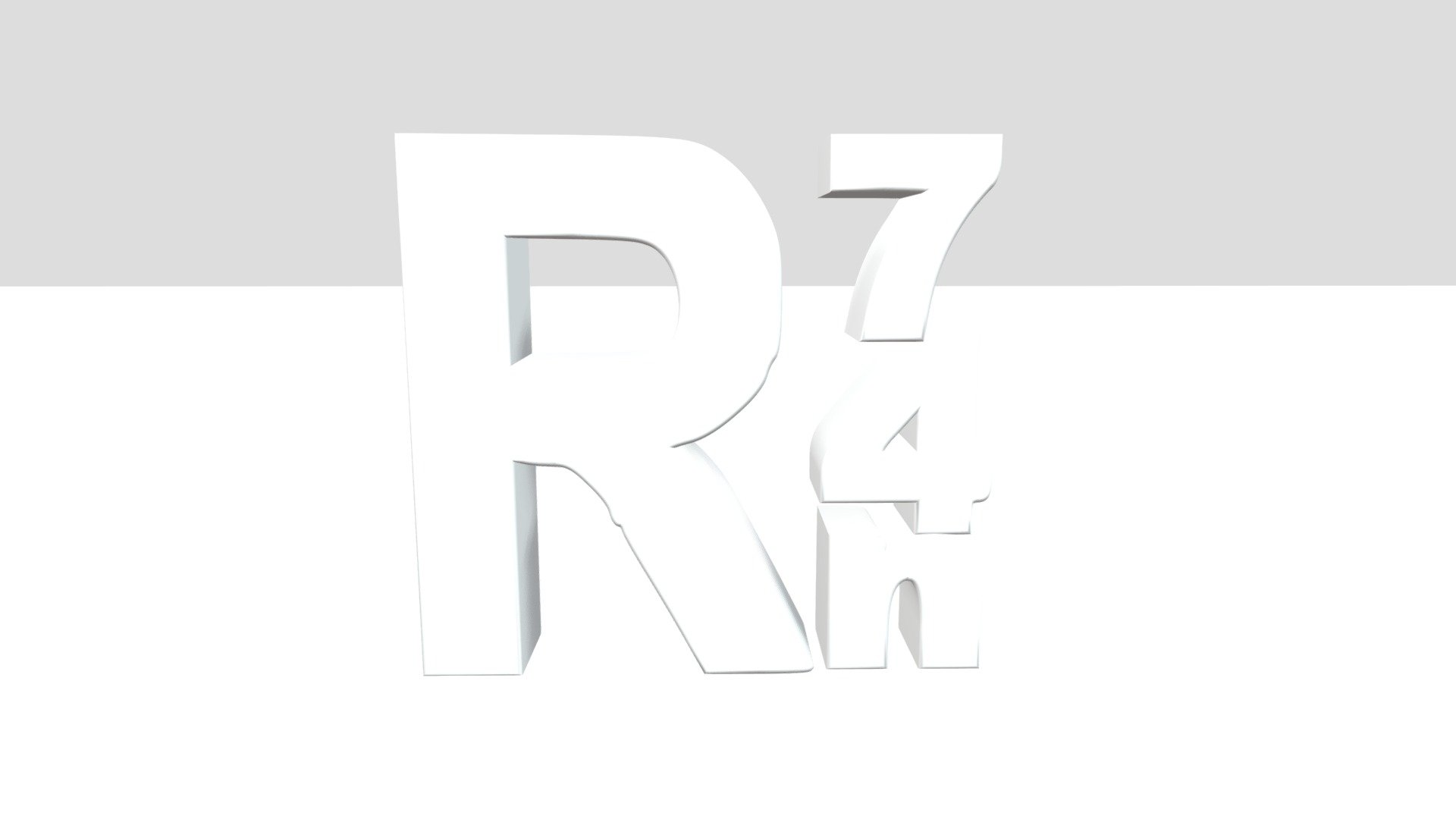 R74n Logo Smooth - Download Free 3D model by R74n [03fb9fe] - Sketchfab