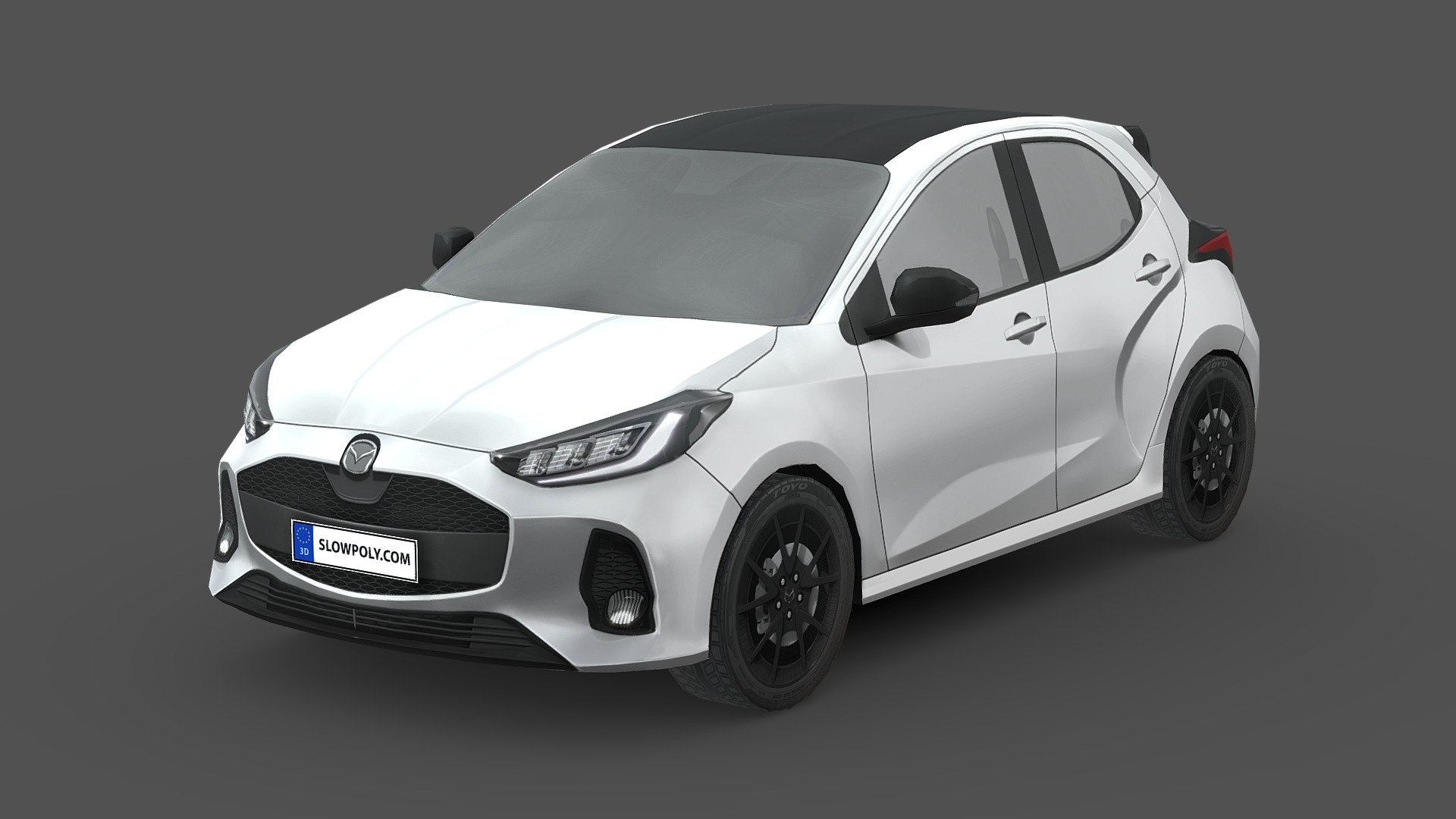Mazda 2 Hybrid 2024 - 3D model by slowpoly [03fcd2f] - Sketchfab