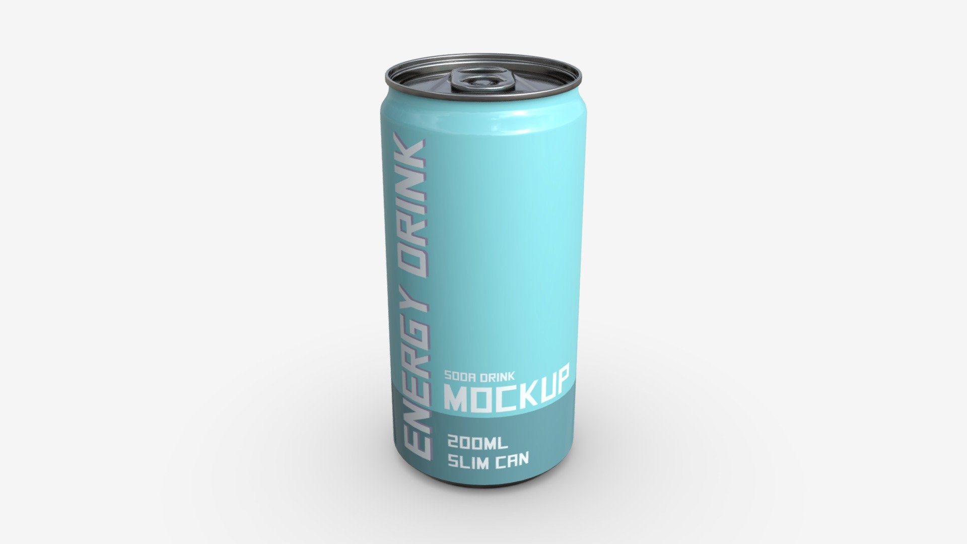 Beverage slim can 200ml Mockup - Buy Royalty Free 3D model by HQ3DMOD ...