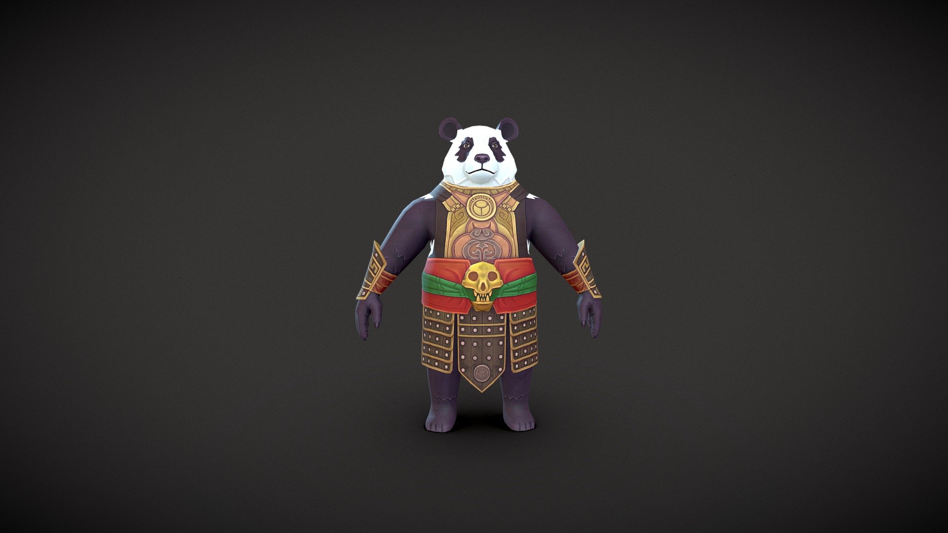 Panda Warrior - Download Free 3D model by Stan (@Stas_SayHallo ...