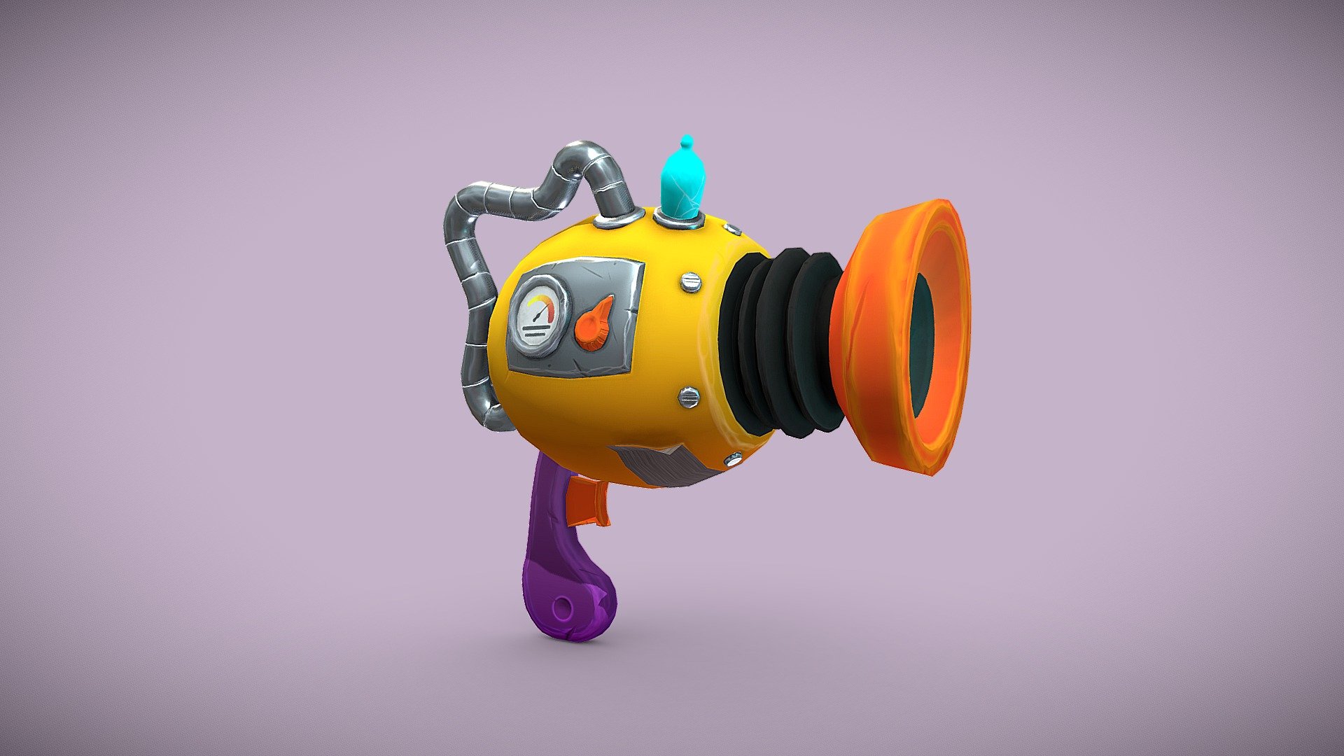 Game-ready cartoon gun - 3D model by Javier Leoz (@srLeoz) [040098c ...