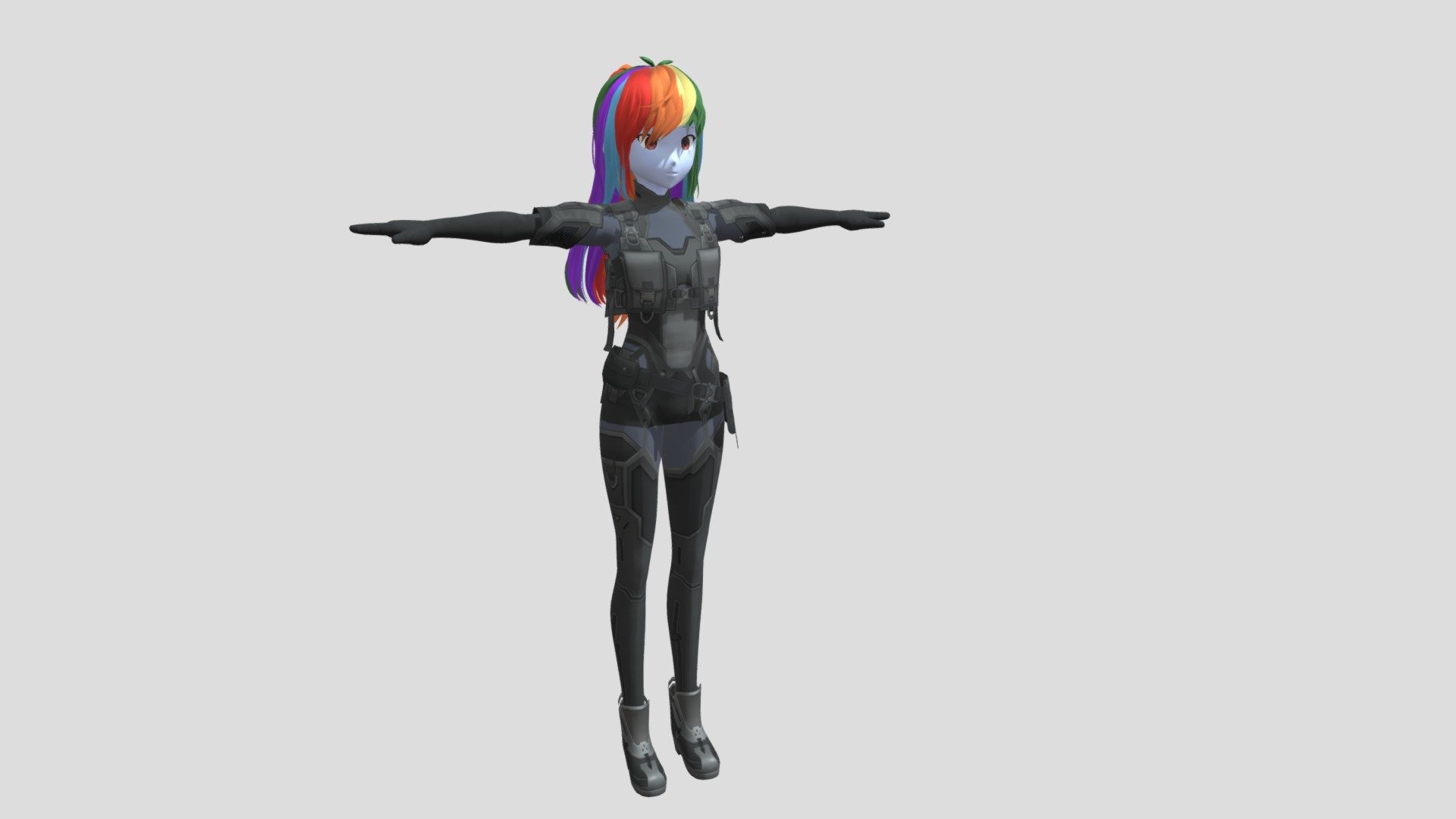 Rainbow Dash - Rainbow Factory - Download Free 3D model by Lucia ...