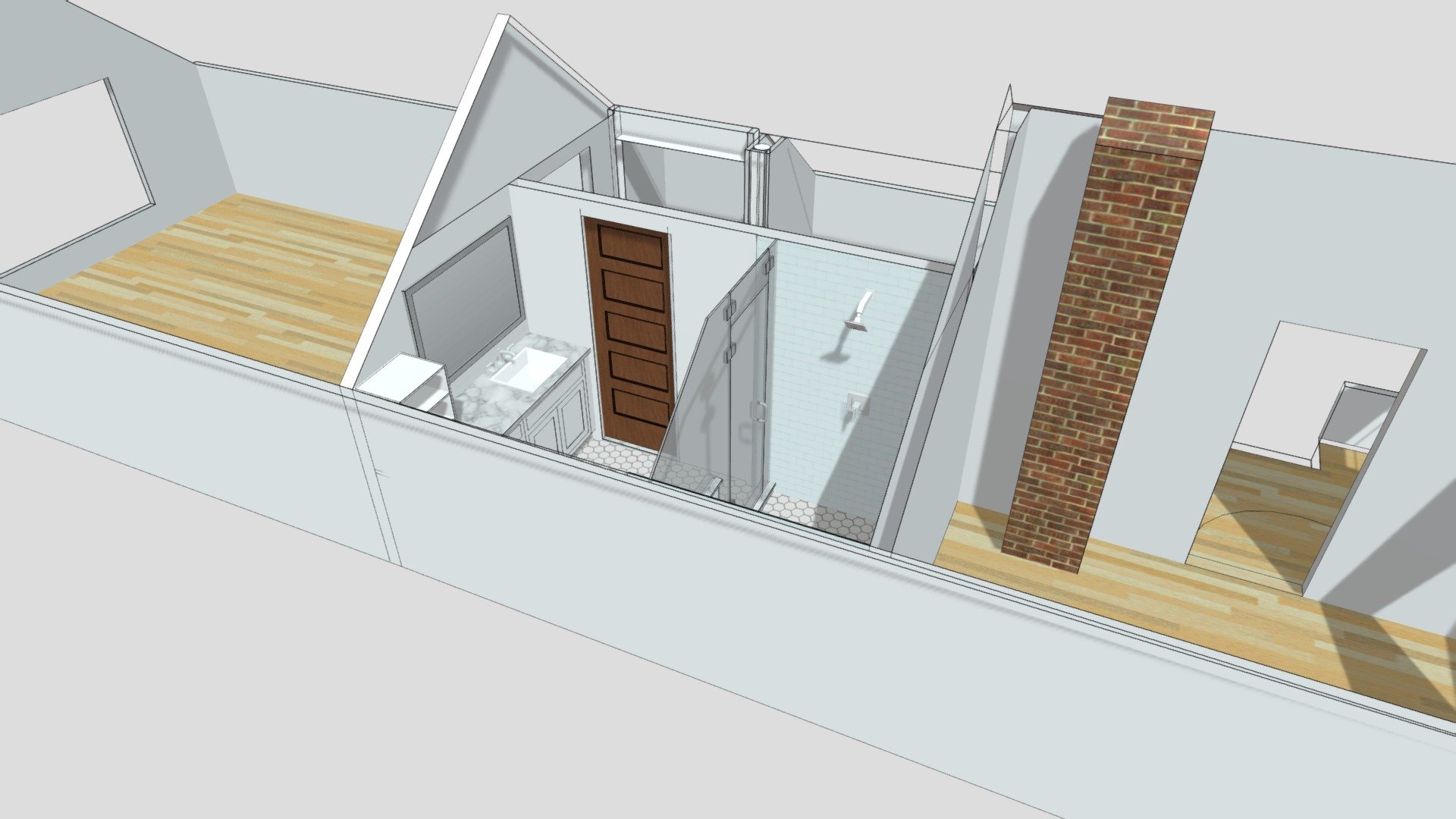 25 P. Attic Bathroom - 3D model by Union Jack Properties ...
