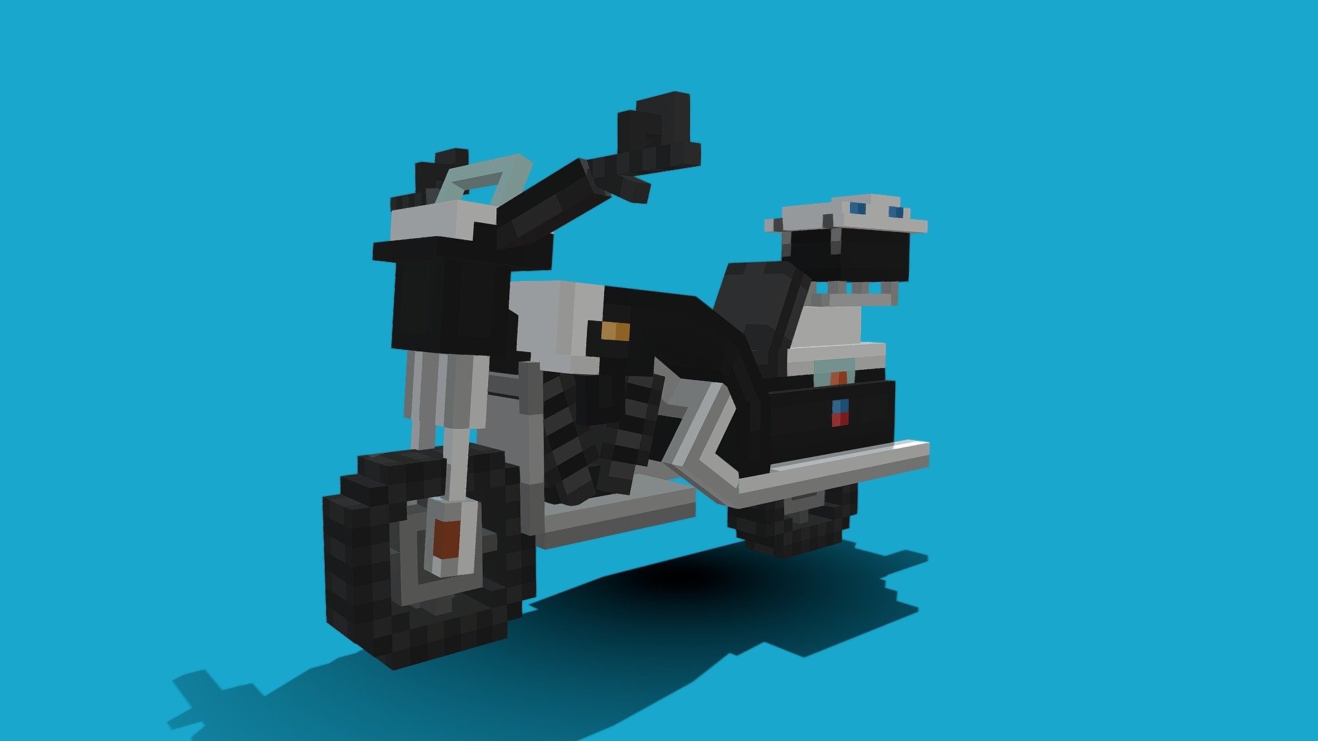 Police Motorbike - 3D model by Sam McLaughlin (@BhunaBoy) [0407b52 ...