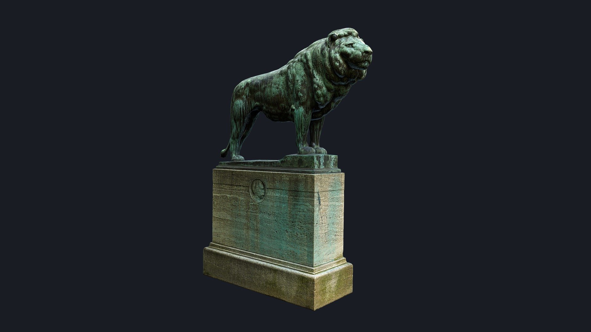 Lew, August Gaul - Poznań, Stare Zoo - Download Free 3D model by Enlil ...