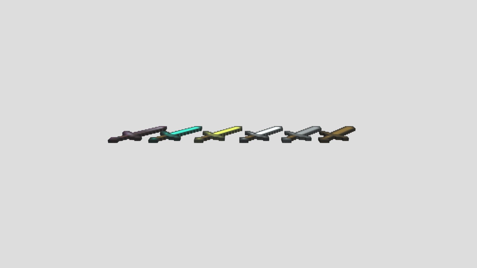 All Minecraft Swords - Download Free 3D model by PuppetShorts [0409c4d ...