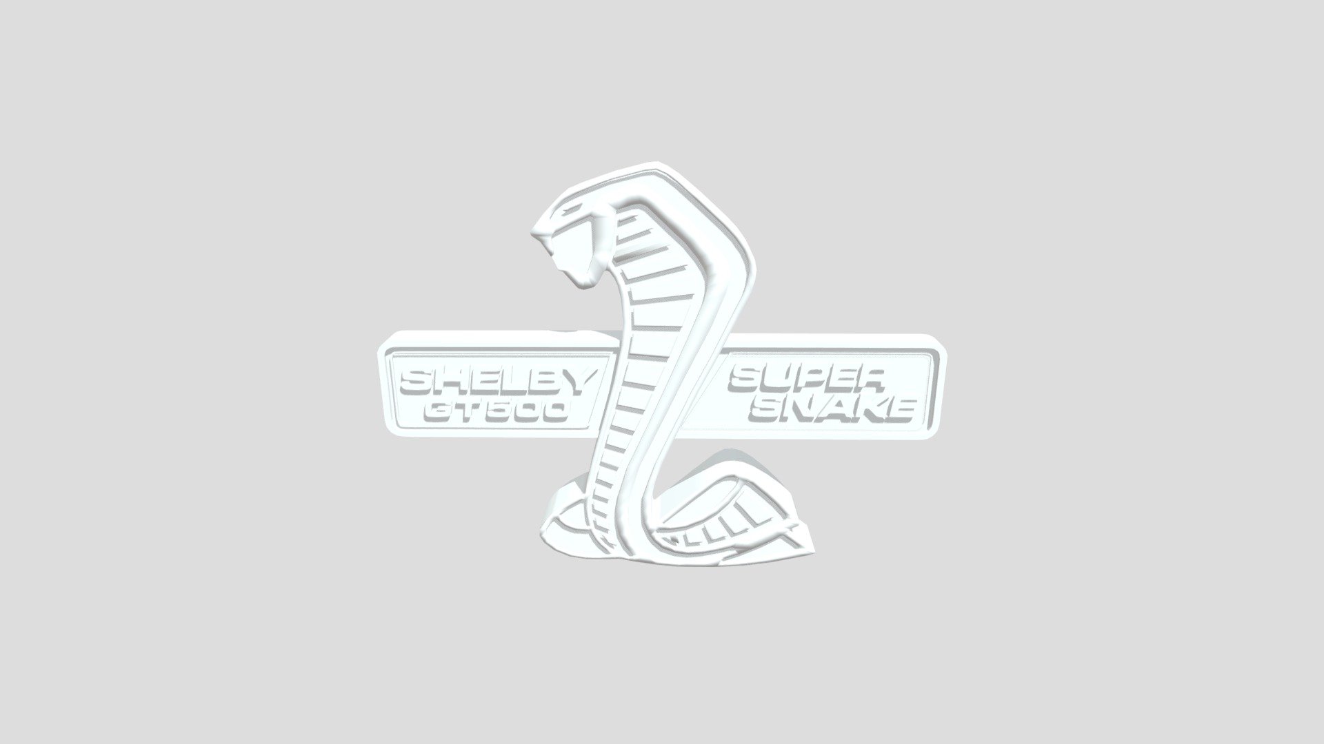 Ford Mustang Shelby GT500 logo - 3D model by HY Ryan (@cloud950405 ...