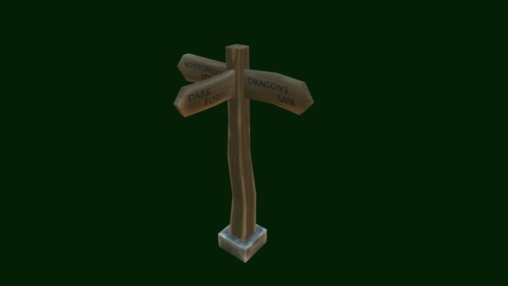 Signpost - 3D model by Setroid [040d5a8] - Sketchfab