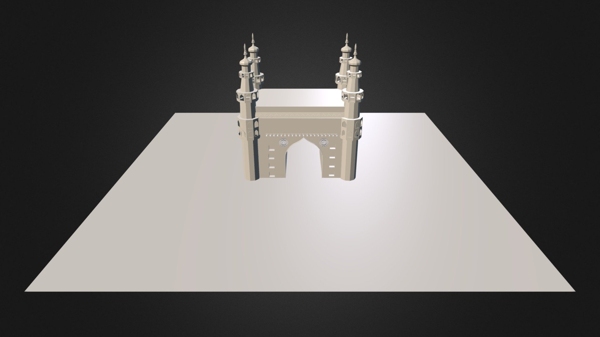 charminar - 3D model by rahulnindia [040d902] - Sketchfab