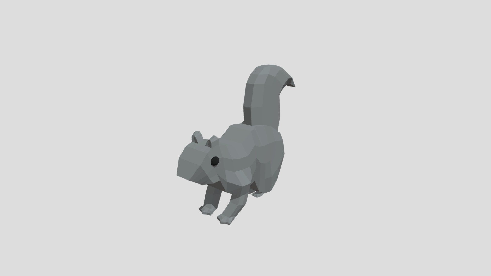 Low Poly 3D Squirrel - Download Free 3D model by mayyye (@mayyye1152 ...