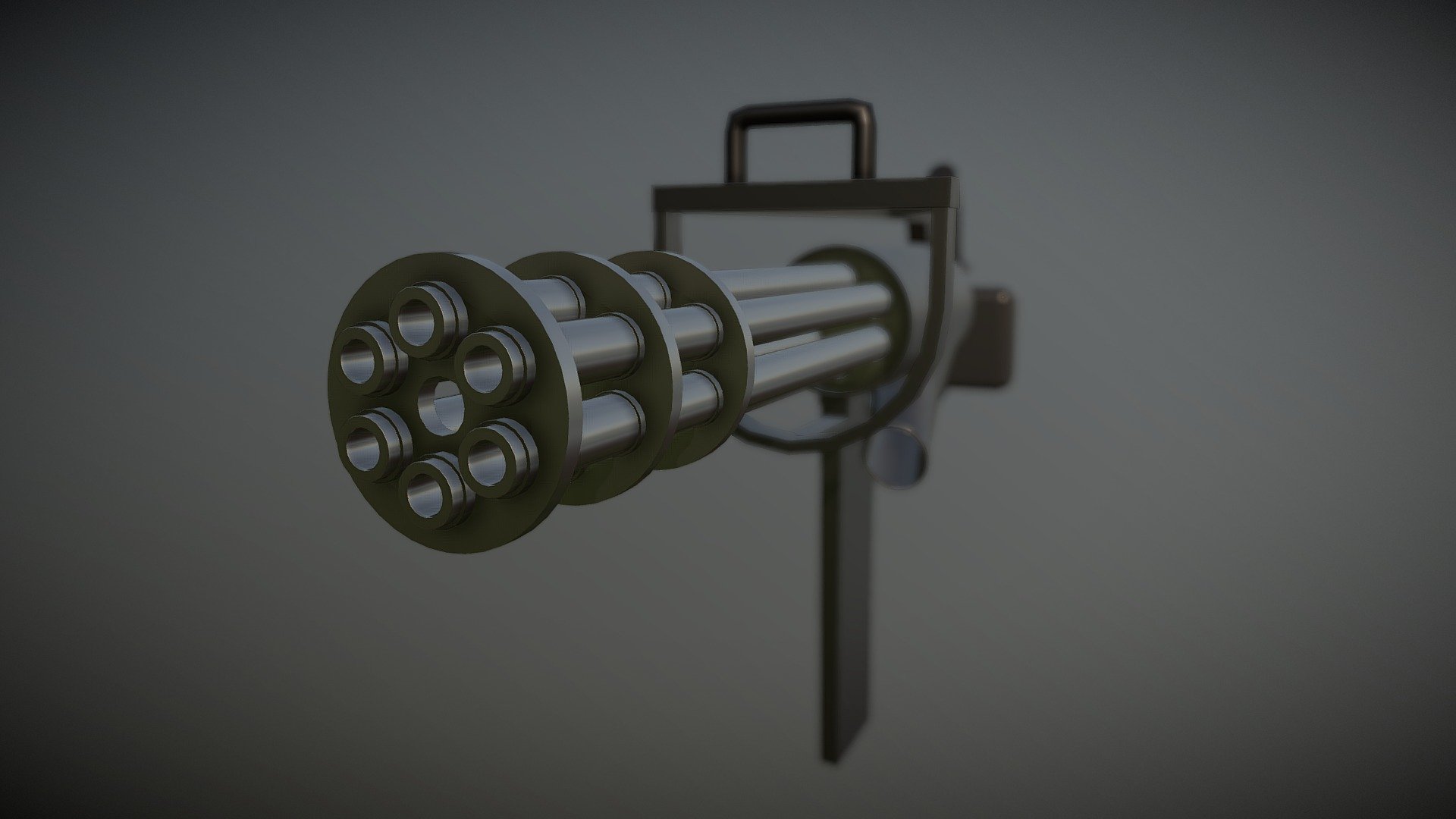 MiniGun - 3D model by DanAranDesigns [040e4a6] - Sketchfab